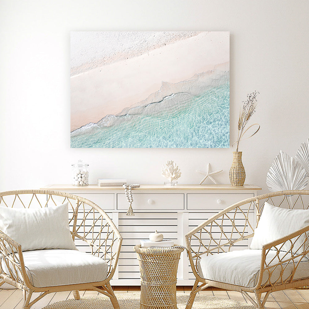 Buy Aerial Shoreline Photo Canvas Art Print | The Print Emporium®