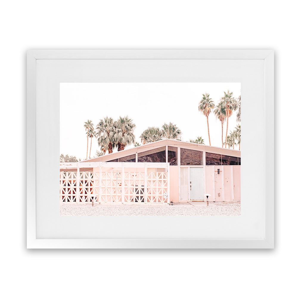Buy Palm Springs Pink Building Photo Art Print | The Print Emporium