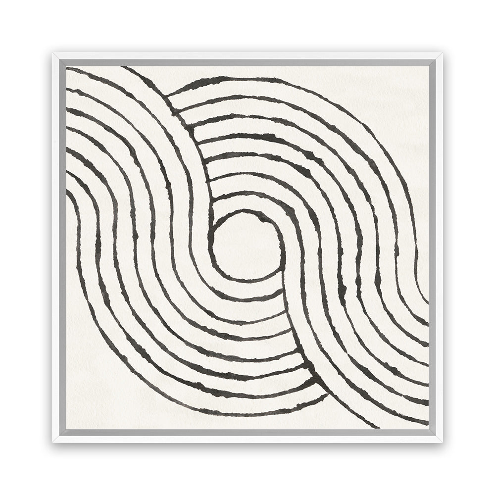 Buy Rainbow Road II BW Square Canvas Wall Art Print | The Print ...